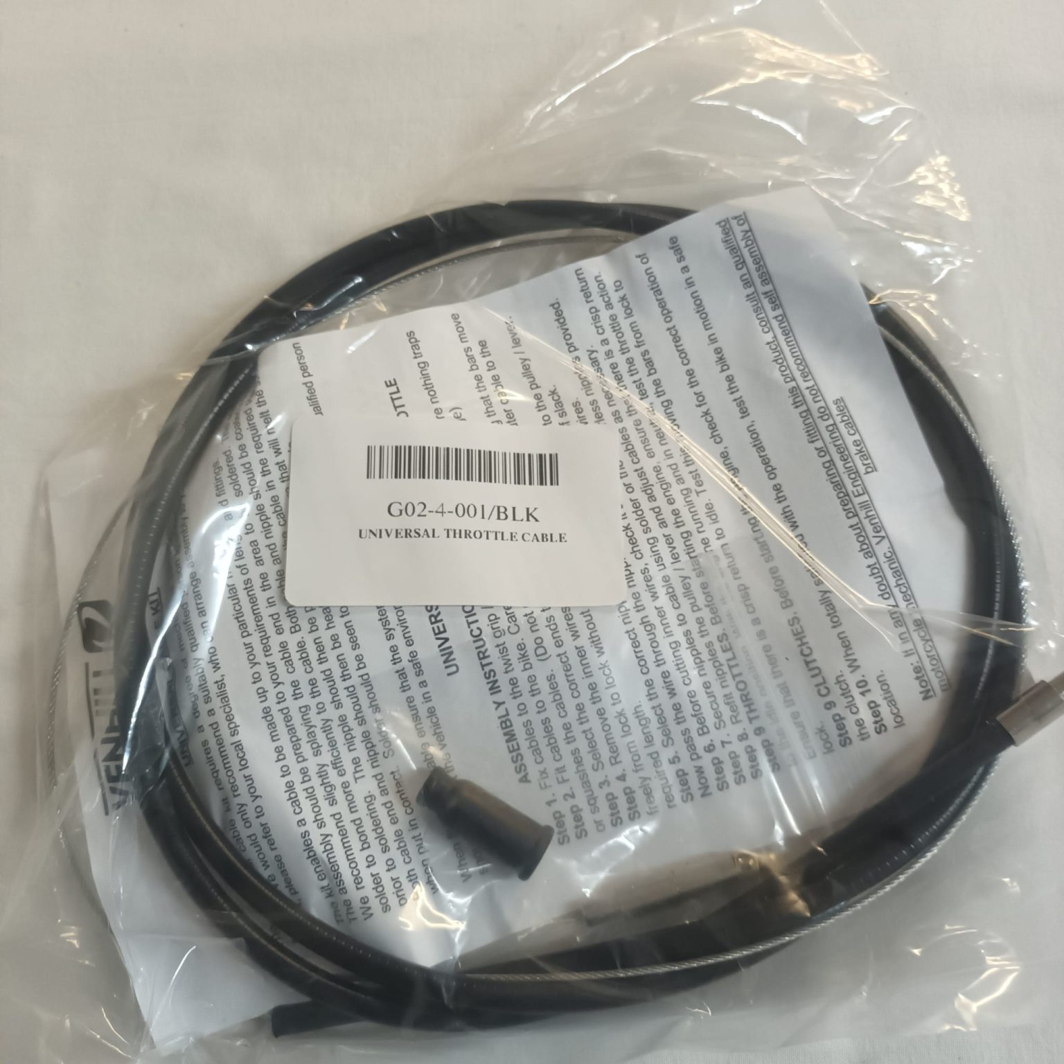 Universal Throttle Cable (Black)